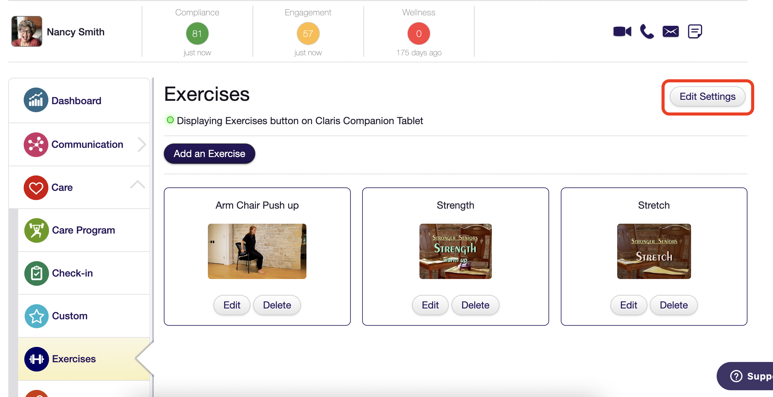 How do I enable exercise videos? – Claris Companion Help Center