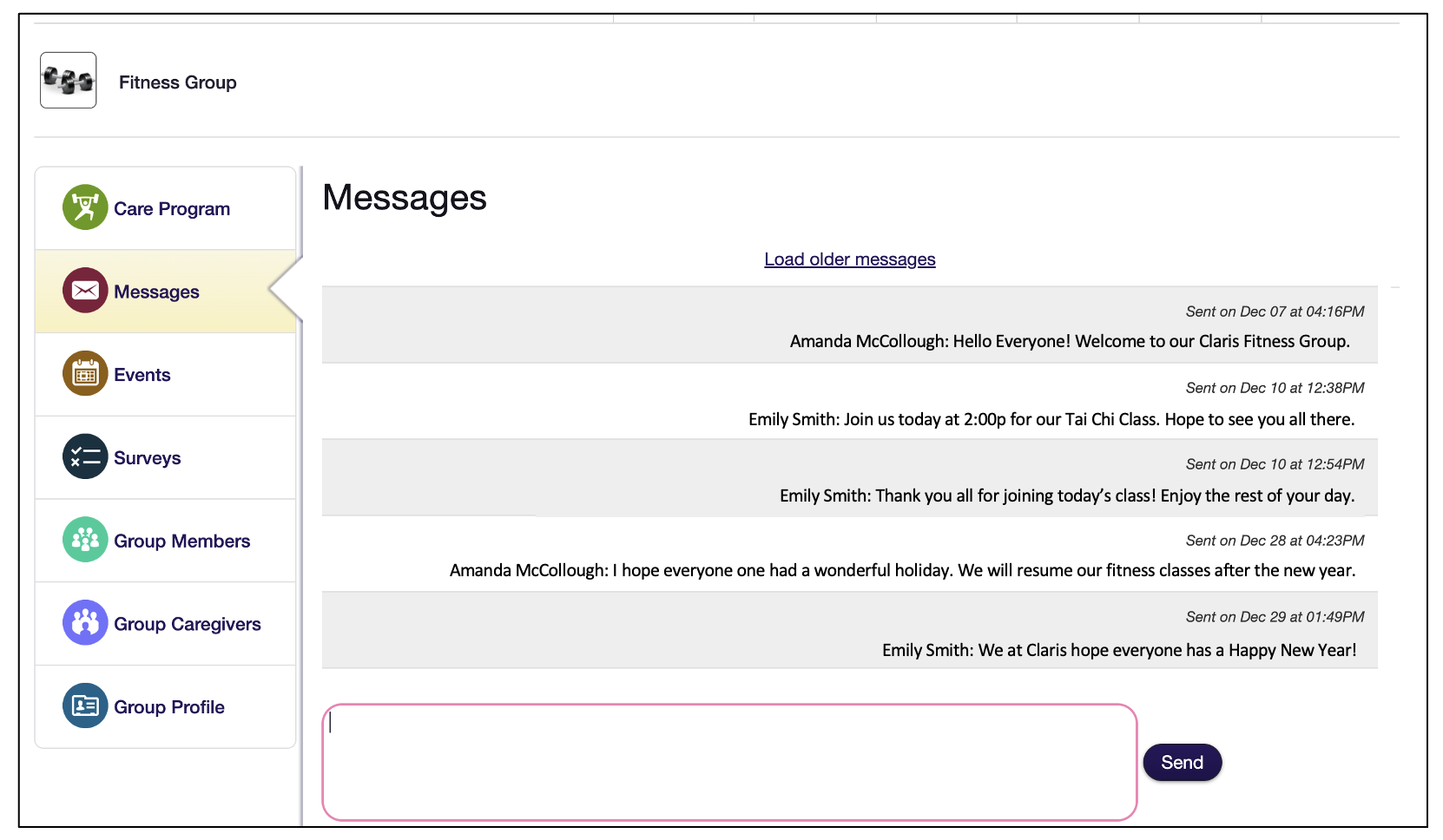 How do I send a message to a Group? – Claris Companion Help Center