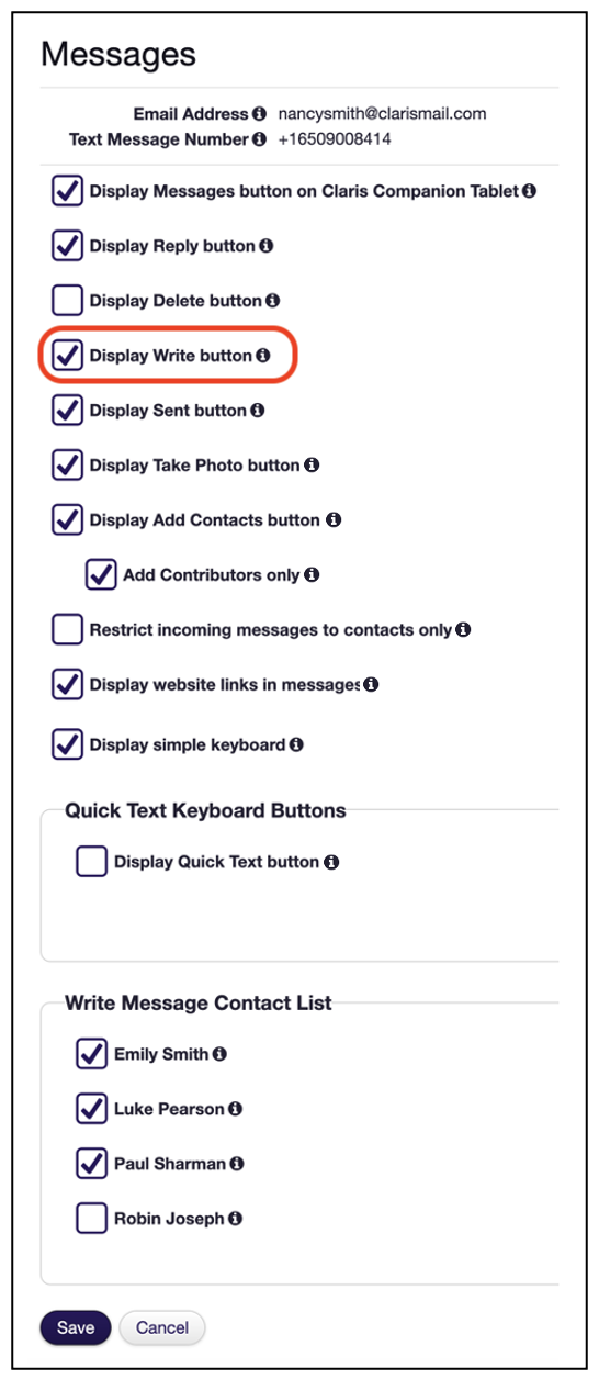 How do I display the "Write" messages button? – Claris Companion Help ...