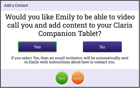 Using the tablet, how do I add friends and family contacts? – Claris ...