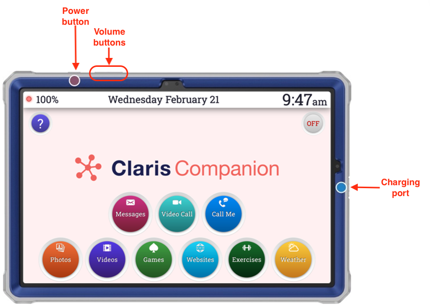 How do I reboot my tablet? – Claris Companion Help Center