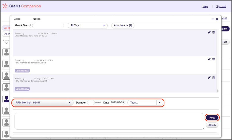 How to record Notes, CPT Codes, and Billable Time – Claris Companion ...